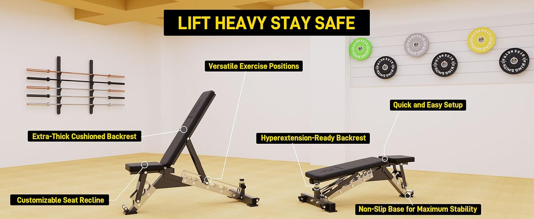 Kingsmith Strength Weight Bench – Durable & Adjustable for Home Gym ...